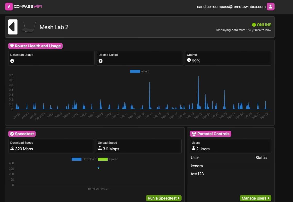 Compass Wifi - Admiral Platform